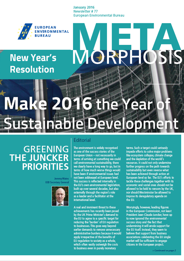 META #77 January 2016: Make 2016 the year of sustainable development ...