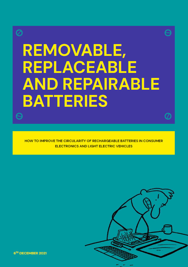 Removable, replaceable and repairable batteries report
