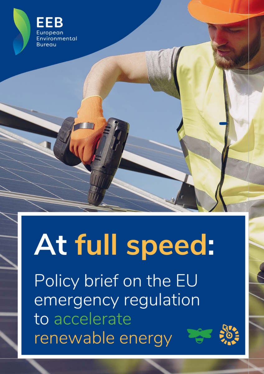 At full speed: Policy brief on the EU emergency regulation to ...