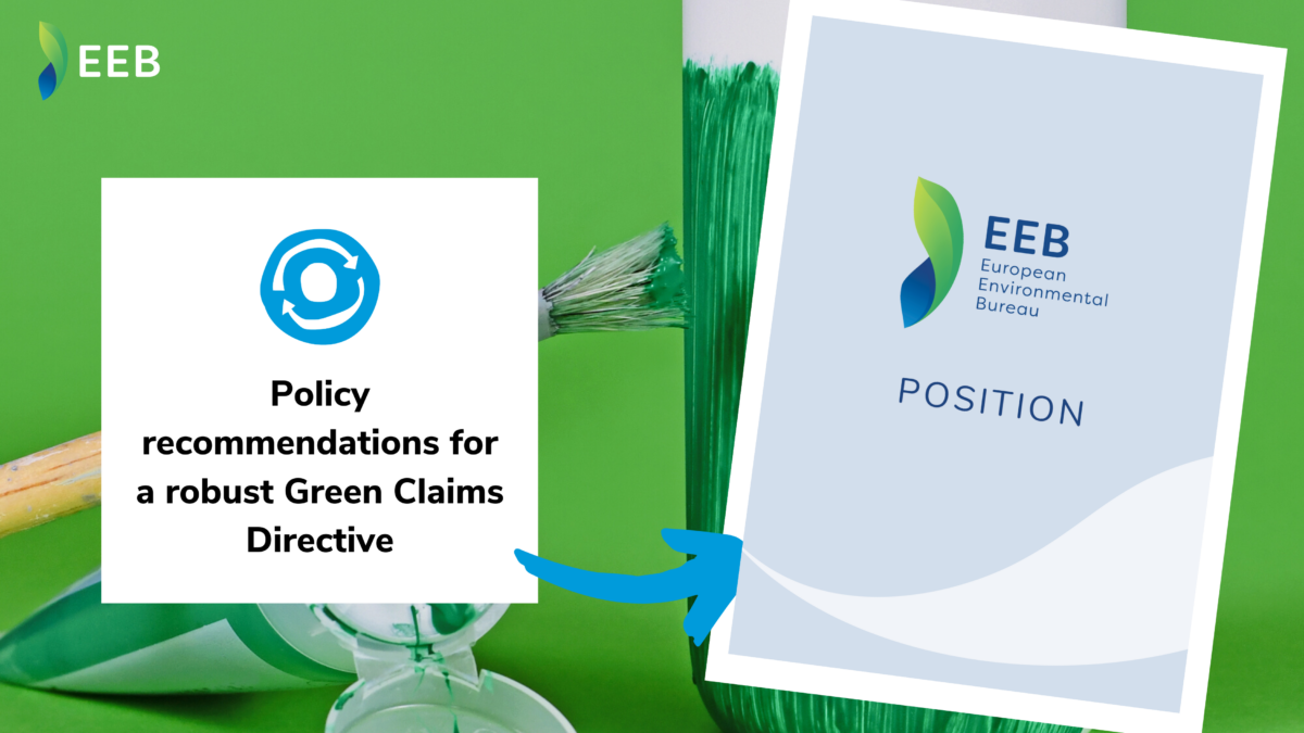 EEB position on the Green Claims Directive
