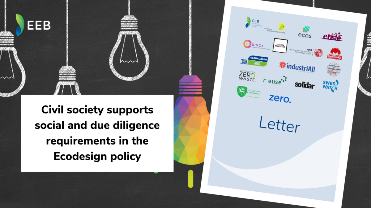 Letter to support the consideration for social and due diligence ...