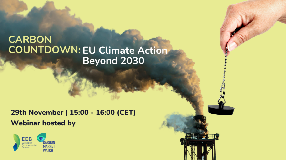 Carbon Countdown: EU Climate Action Beyond 2030 - 29 November - Online