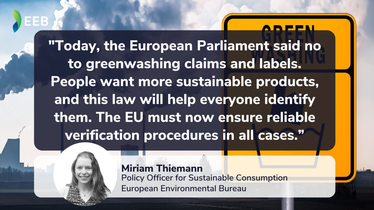 European Parliament clamps down on greenwashing claims and labels