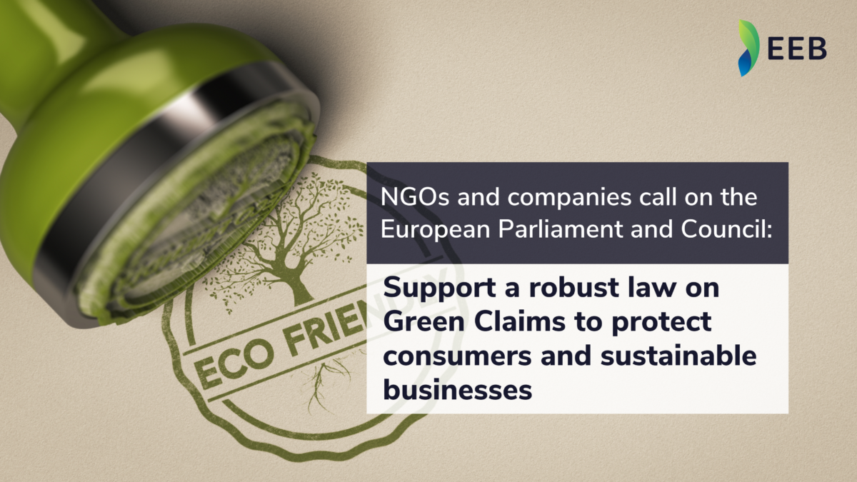 NGOs and industries call for a robust Green Claims Directive