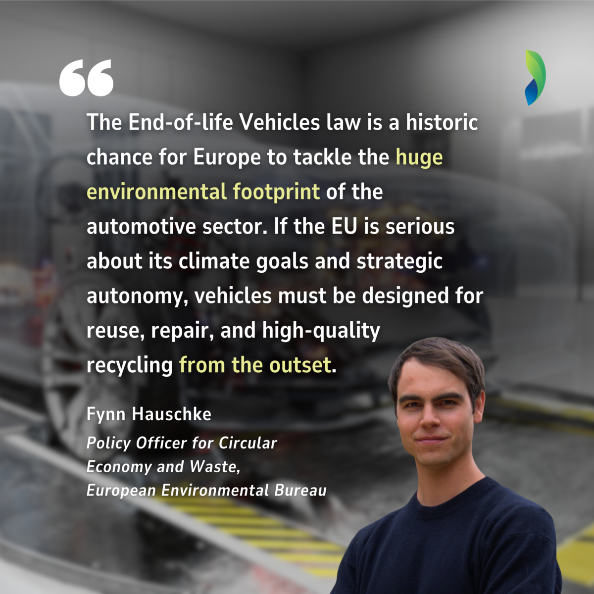 Joint statement on reuse and recycling from end-of-life vehicles