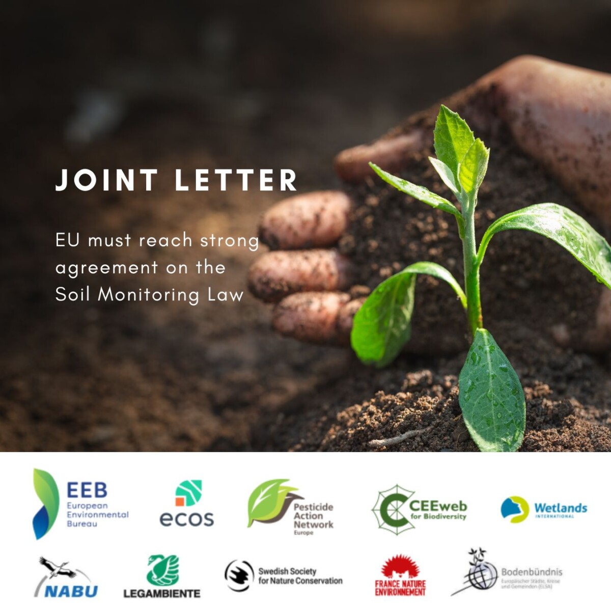 Joint letter on the Soil Monitoring Law ahead of trilogue