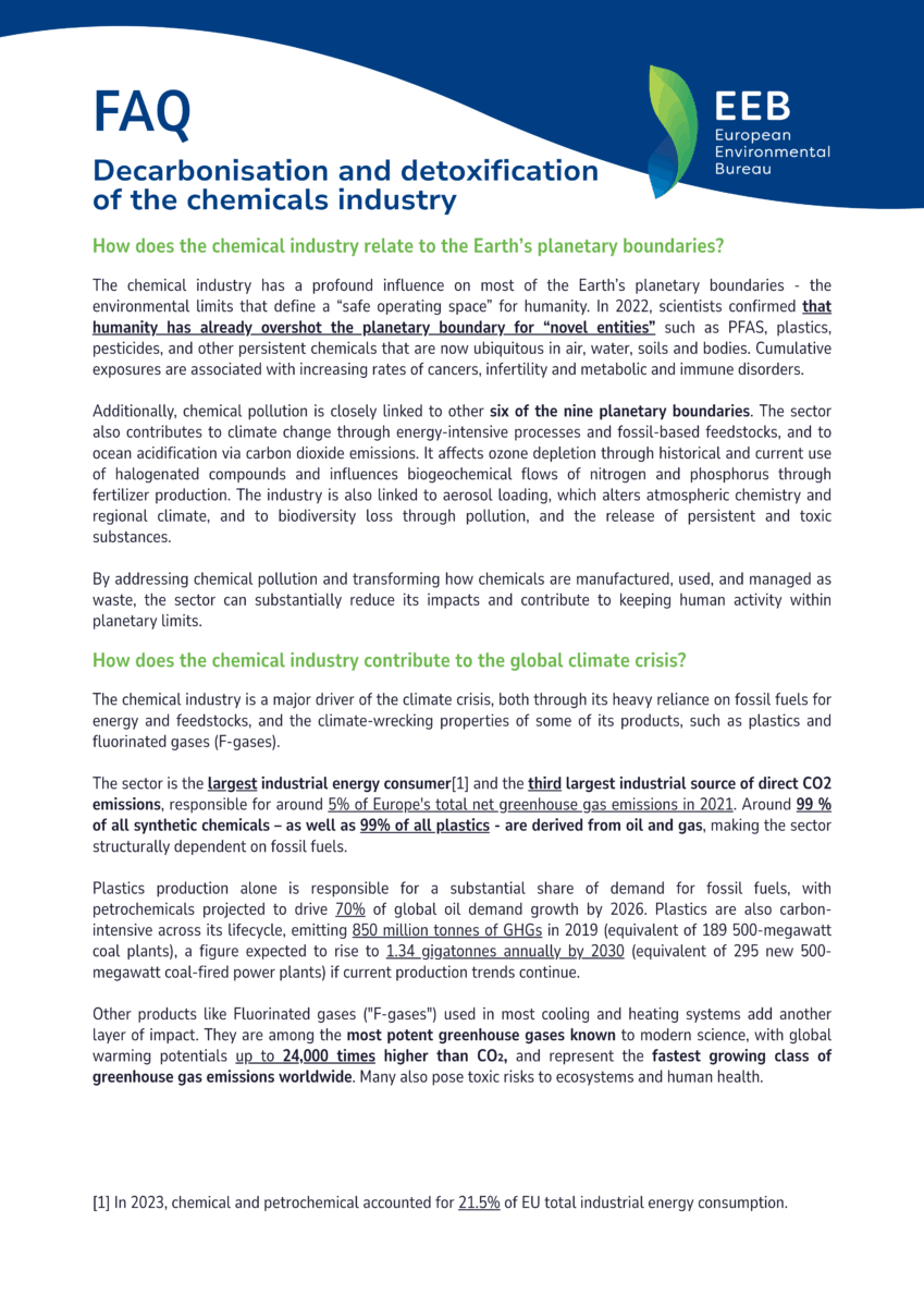 PVC Problem Very Clear - Why the ECHA report supports phasing out PVC ...
